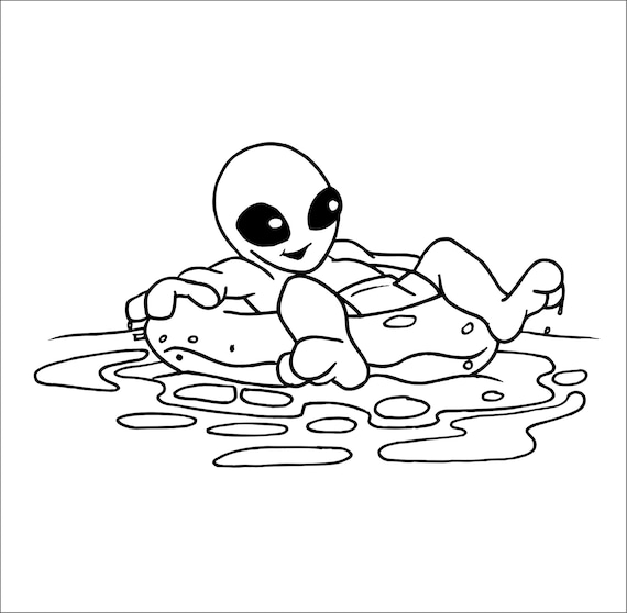 Alien Swimmer Float Martians UFO Swim Extraterrestrial - Etsy