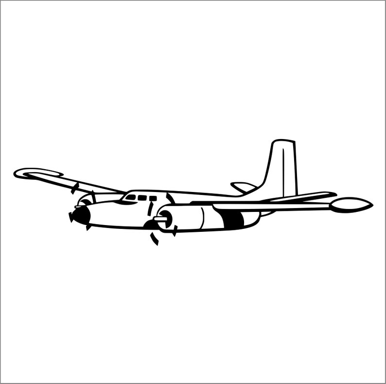 Airplane Twin Engine Travel Aircraft Plane Flight Fly Flying Aviation ...