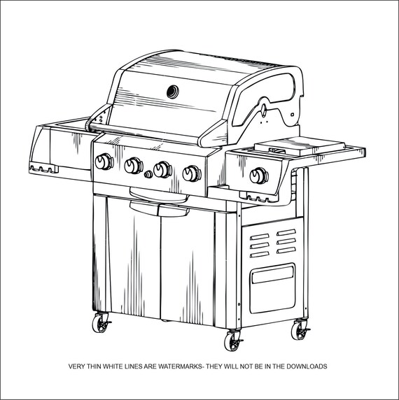 Gas Grill Clipart