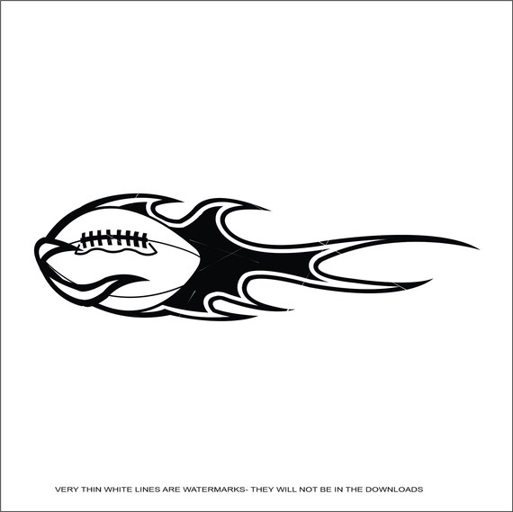 Football Wrapped Hot Fire Flames Futball Player Equipment Game | Etsy