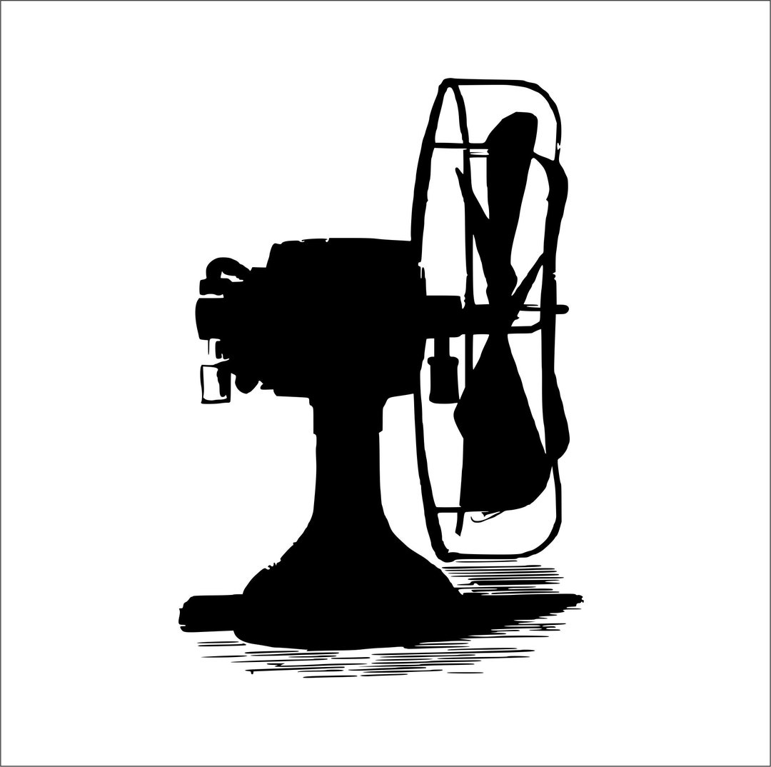 Vintage Oscillating Table Rotating Fan Art Deco Cool Breeze Temperature ...