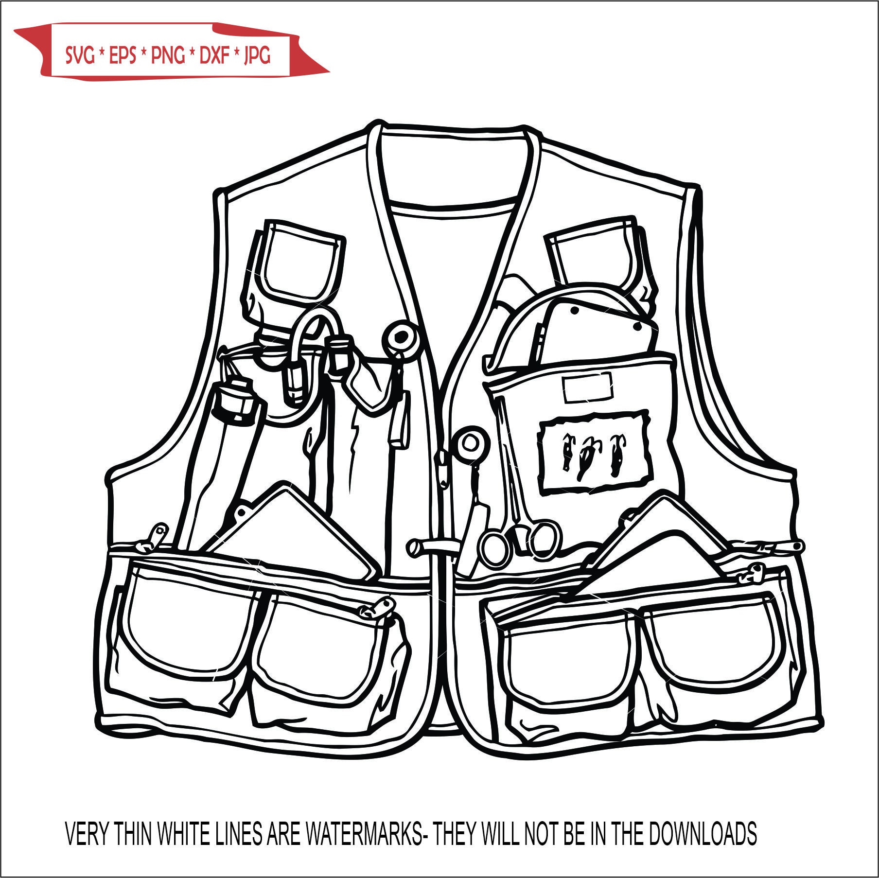 Vest Coloring Page