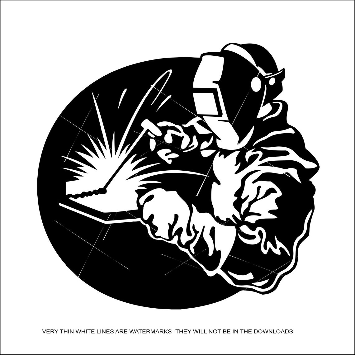 Steel Metal Arc Welder 4 Man Sparks Flying Torch Mask Repair | Etsy