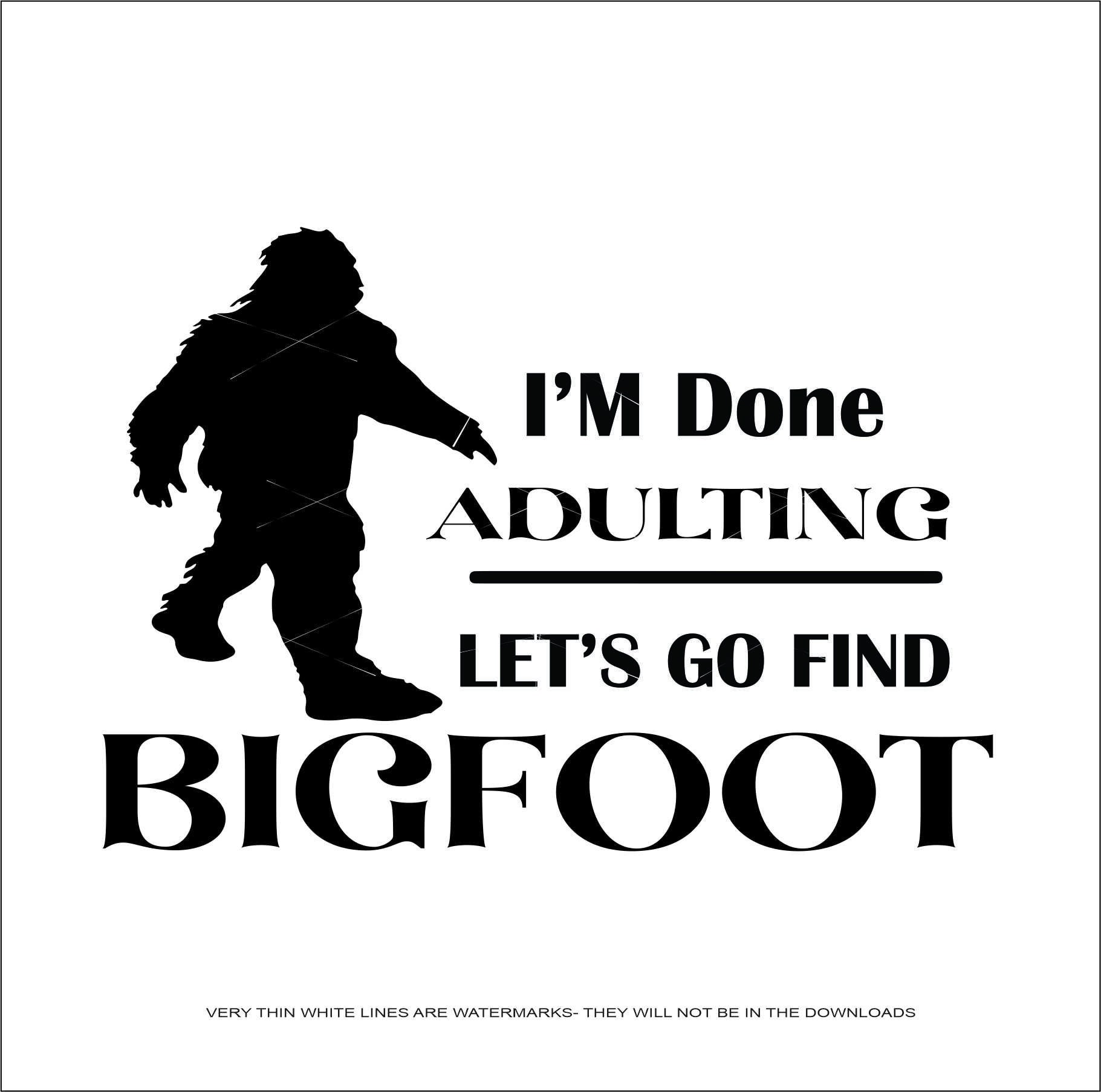 Finding Bigfoot Clipart