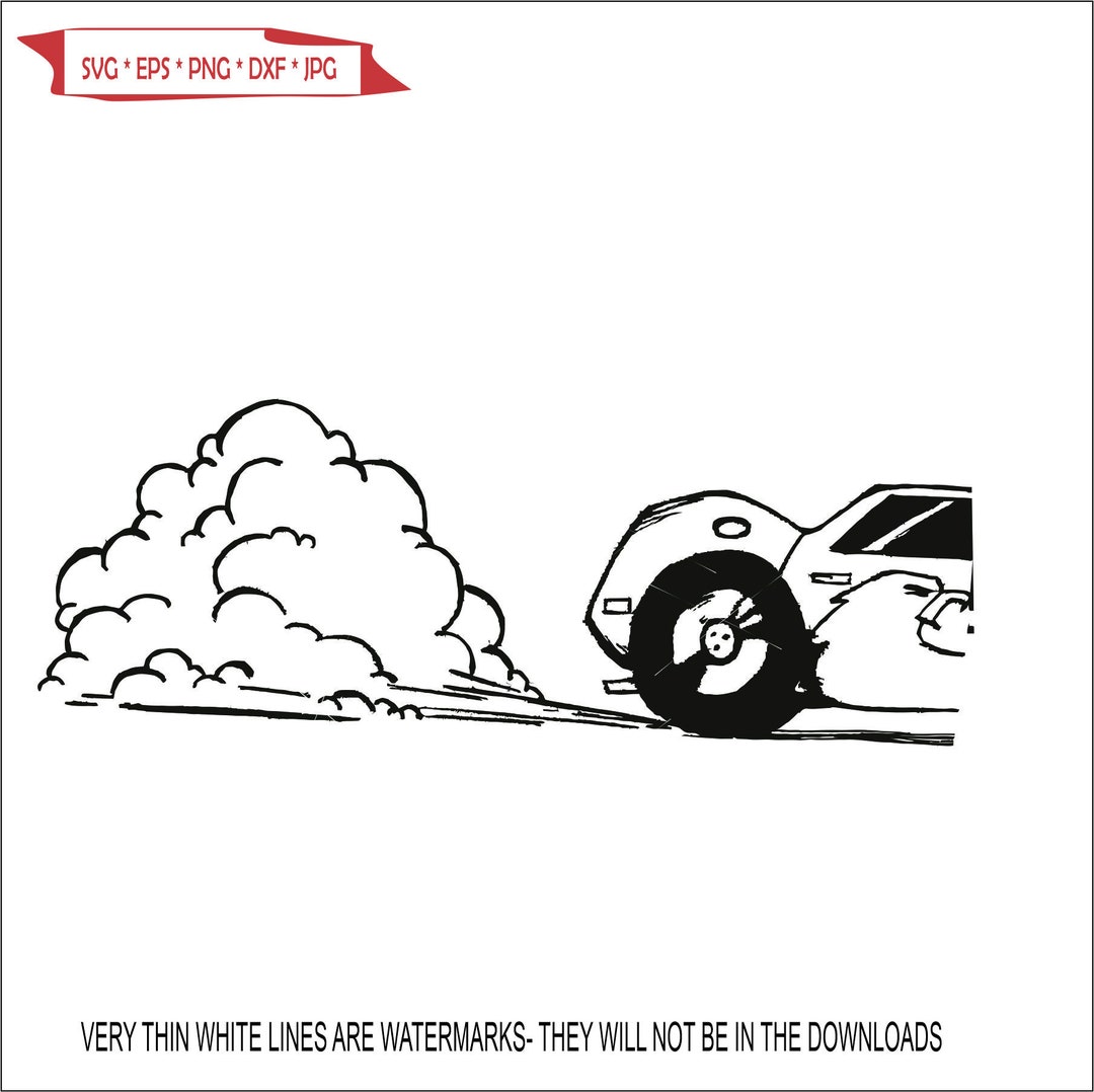 Drag Race Car Smoke Dust Barreling Out Fast Car Eagle on Side Sport ...