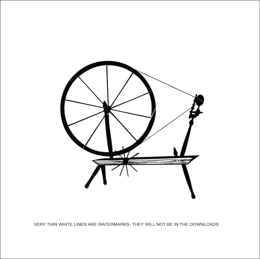 Spinning Wheel Charkha Thread Yarn Fibers String Sewing Weaving Looms ...