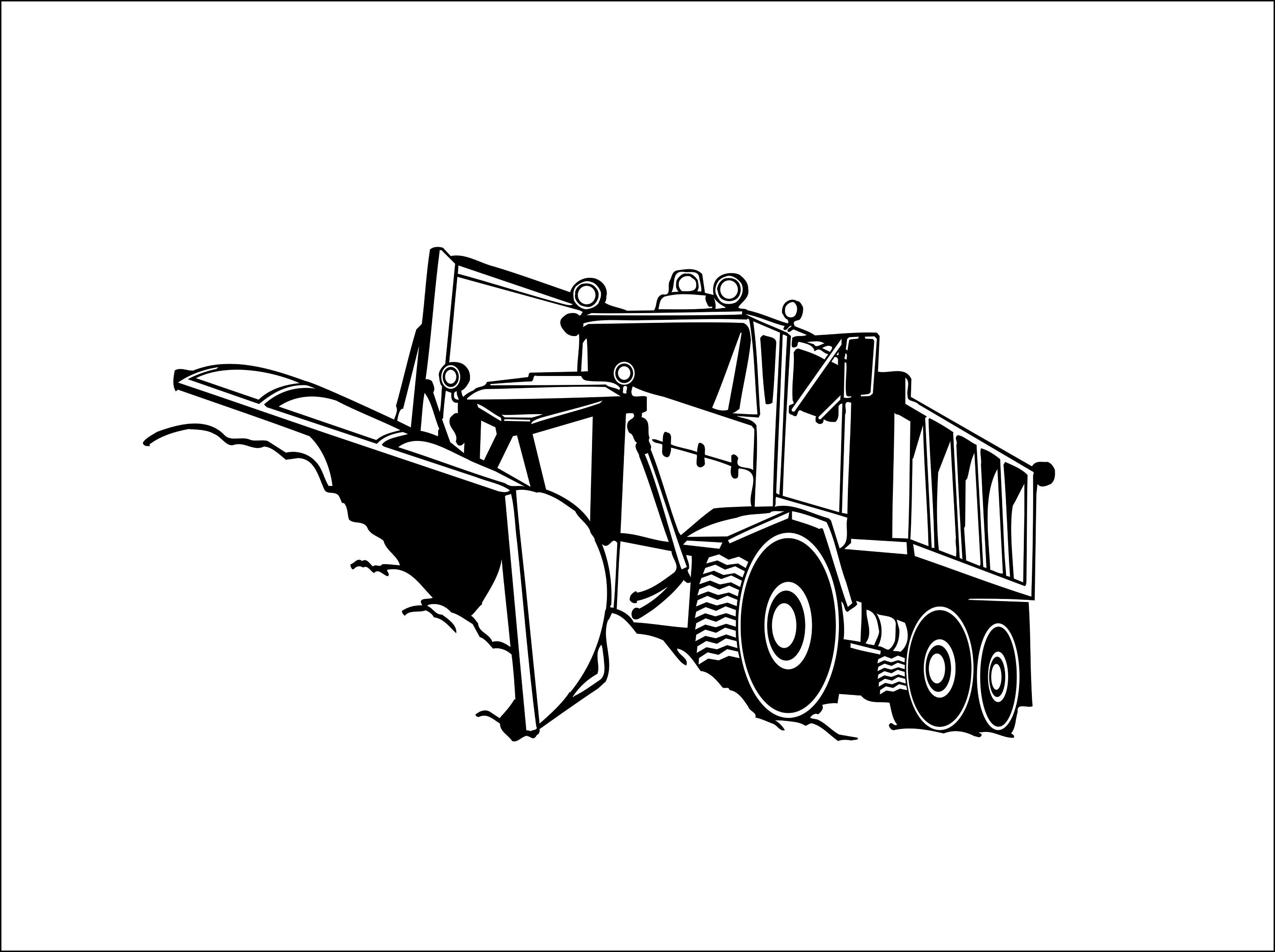 Heavy Snow Plow Truck Public Works Removal Cleaning Winter Street * Cut ...