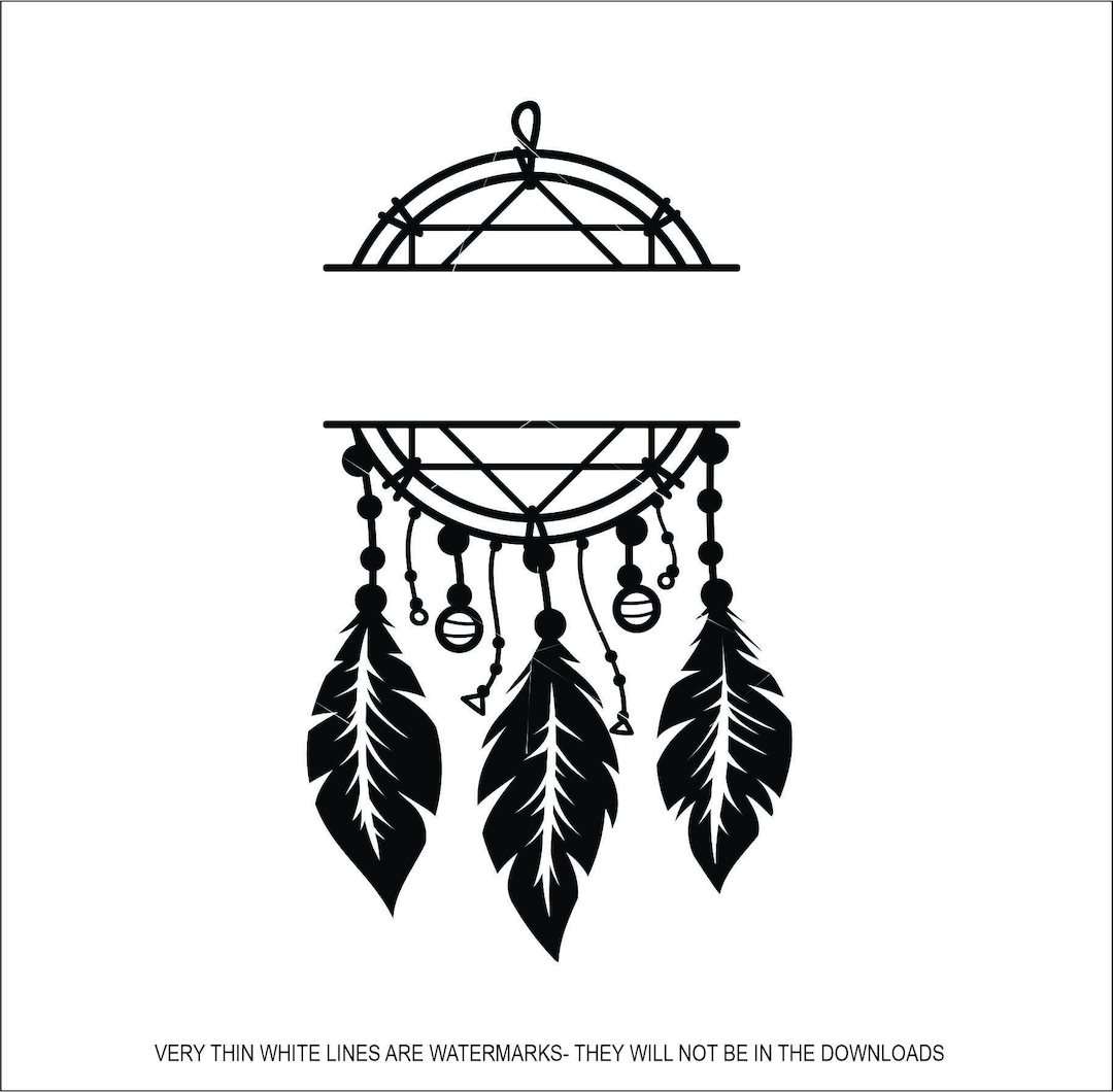 Indian Monogram #3 Dream Catcher Feather Vision Protect Dreams Native ...