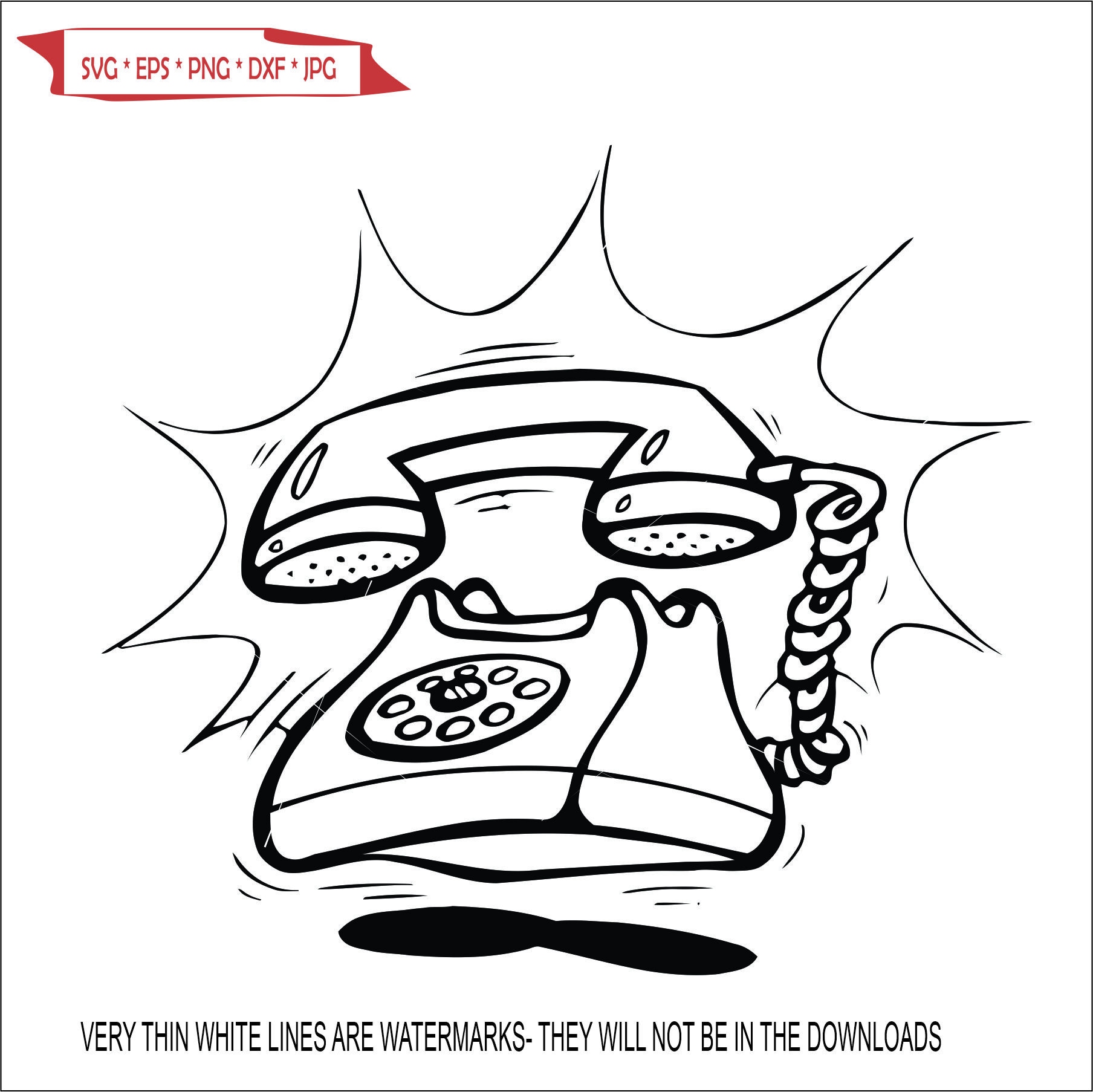 Telephone Ringing Drawing