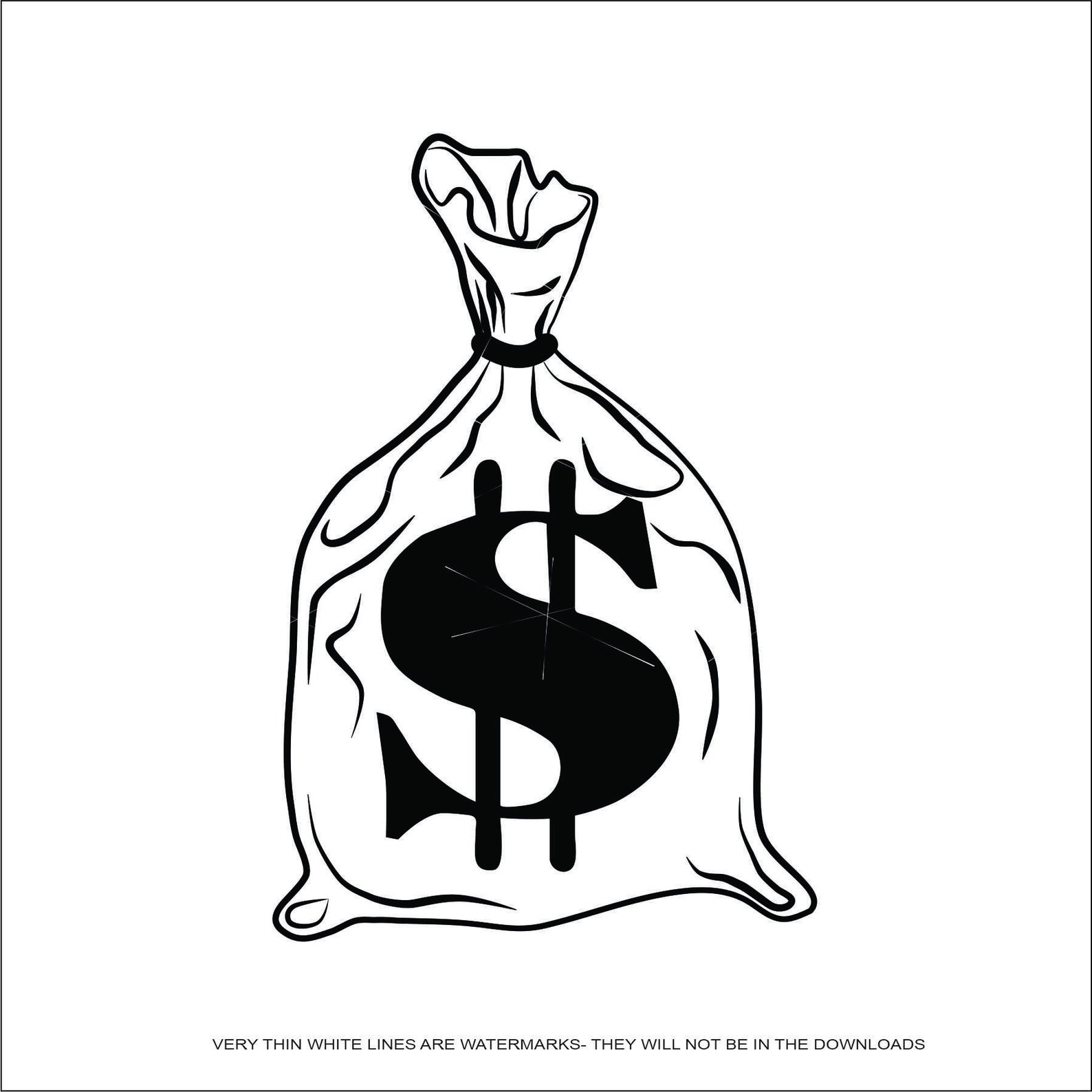 Money Bag Cash Dollar Sign Bills Currencies Shopping Money Bank ...