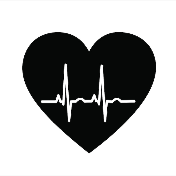 Medical Symbol Heartbeat Heart Svg - Etsy
