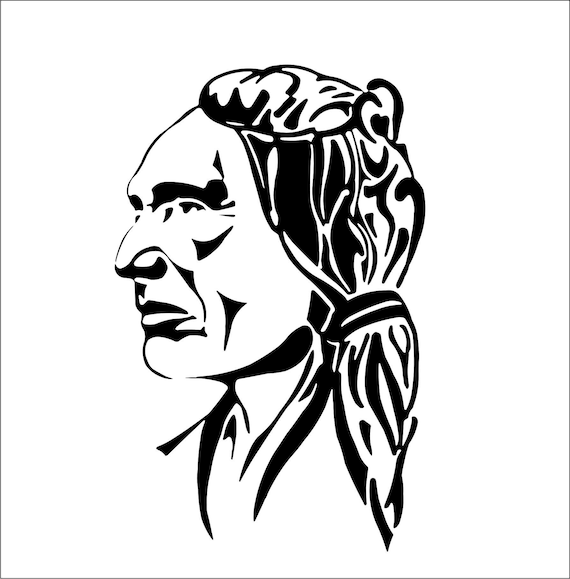 Native Americans Clipart Black And White