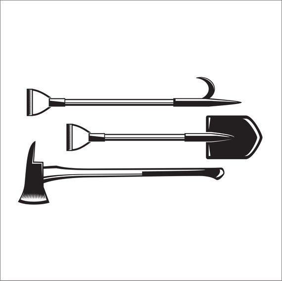 Firefighter 3 Tools Shovel Axe Pike Pole Rescue Fireman Put - Etsy