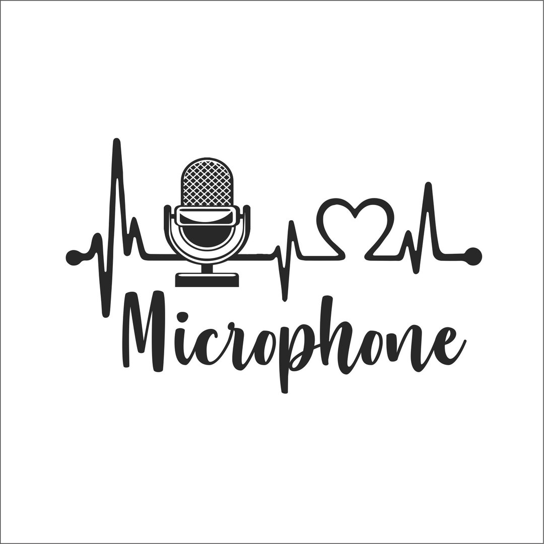 Microphone Pulse Symbol Heart Rate Game Controller * Clipart Digital ...