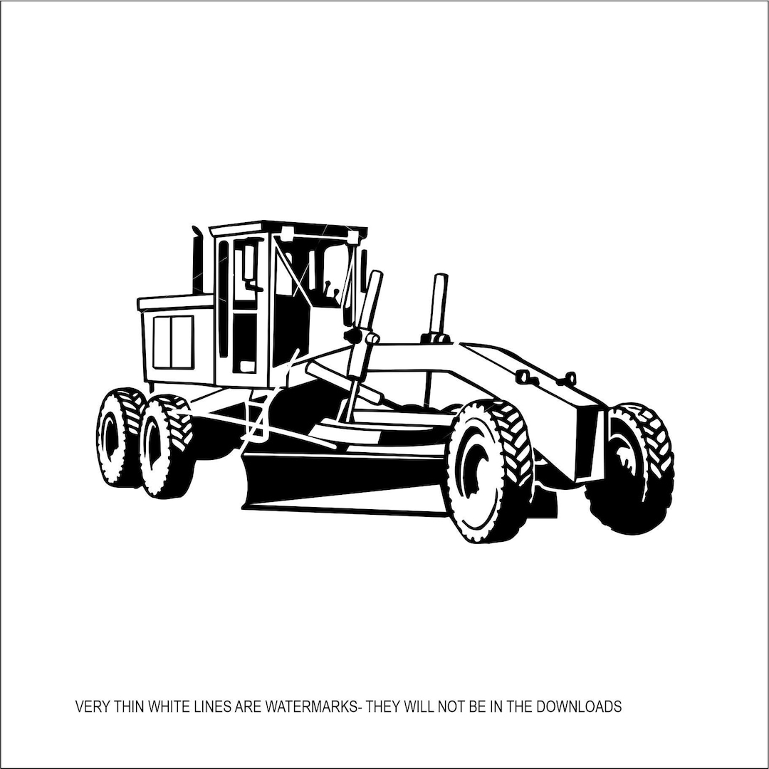 Grader Move Road Motor Materials Construction Machinery Equipment Flat ...