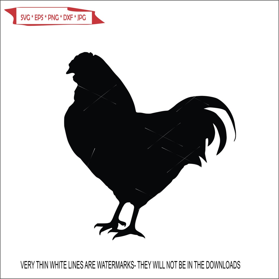 Simple Rooster #3 Prancing Farm Mascot Male Chicken Feather Poultry ...