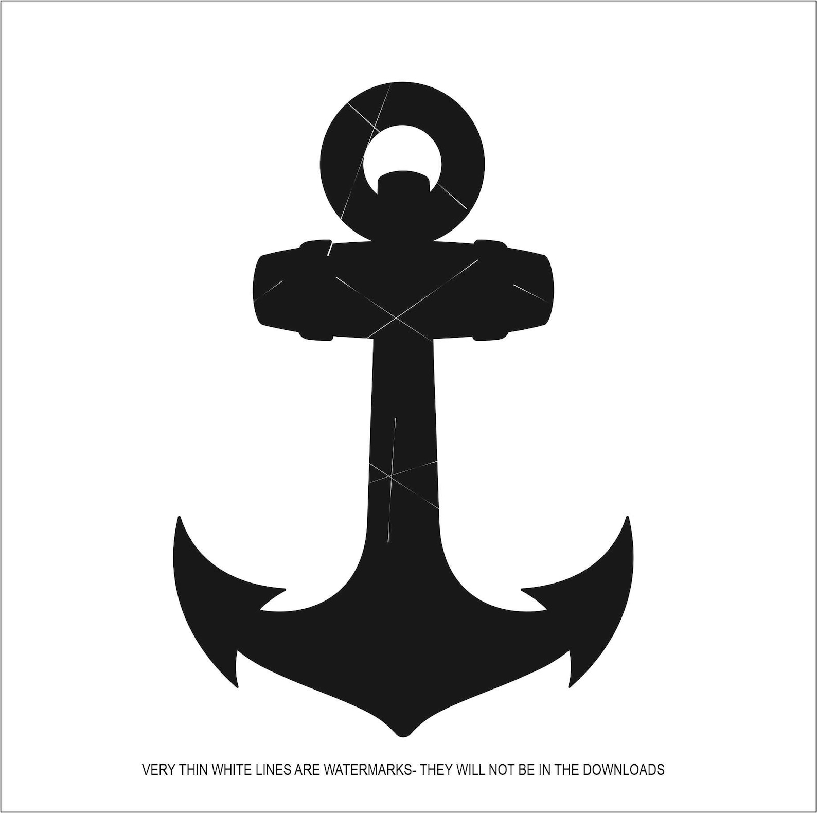 Silhouette Anchor Ship Boat Boating Nautical Marine Fishing - Etsy