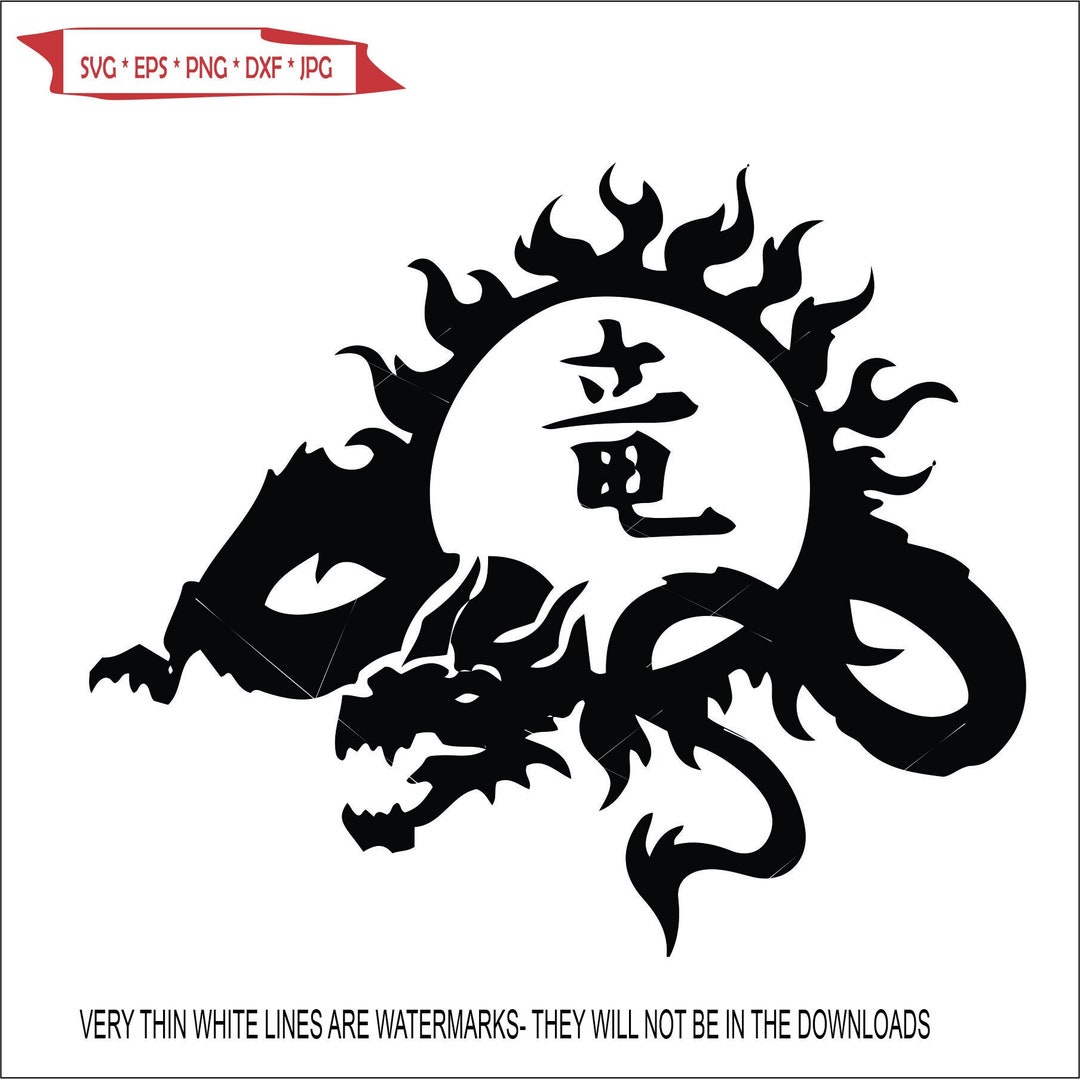 Dragons Zodiac Trible Circle Traditional Chinese Beast Mythical Tattoo ...