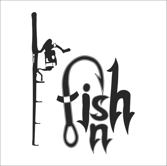 Fish Hooks Fishing Using Word