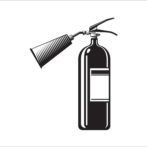 Firefighter Fire Extinguisher Svg - Etsy