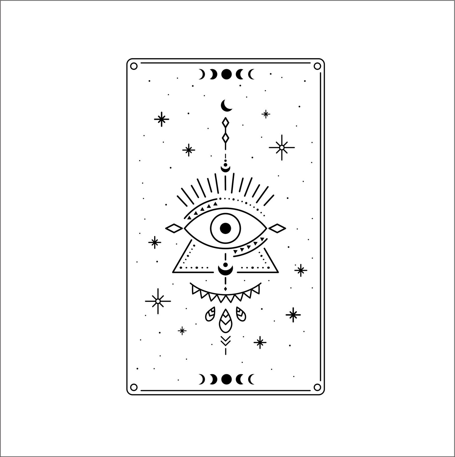 Tarot Card Chakra Third Eye Brow Card Reading Past Present or Future ...