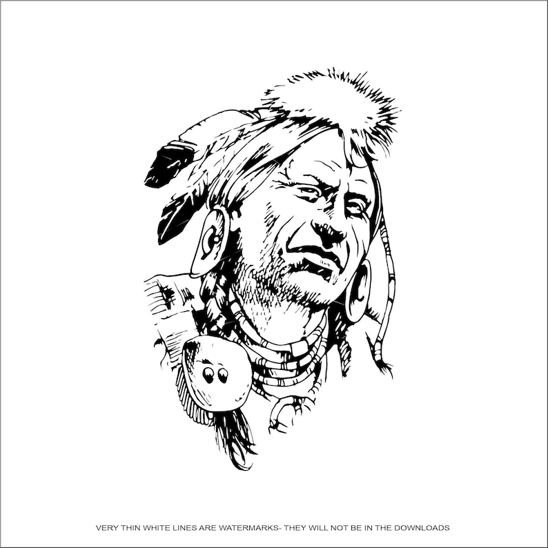 Indian Face Lakota Cherokee Shawnee Apache War Leaders Oglala - Etsy