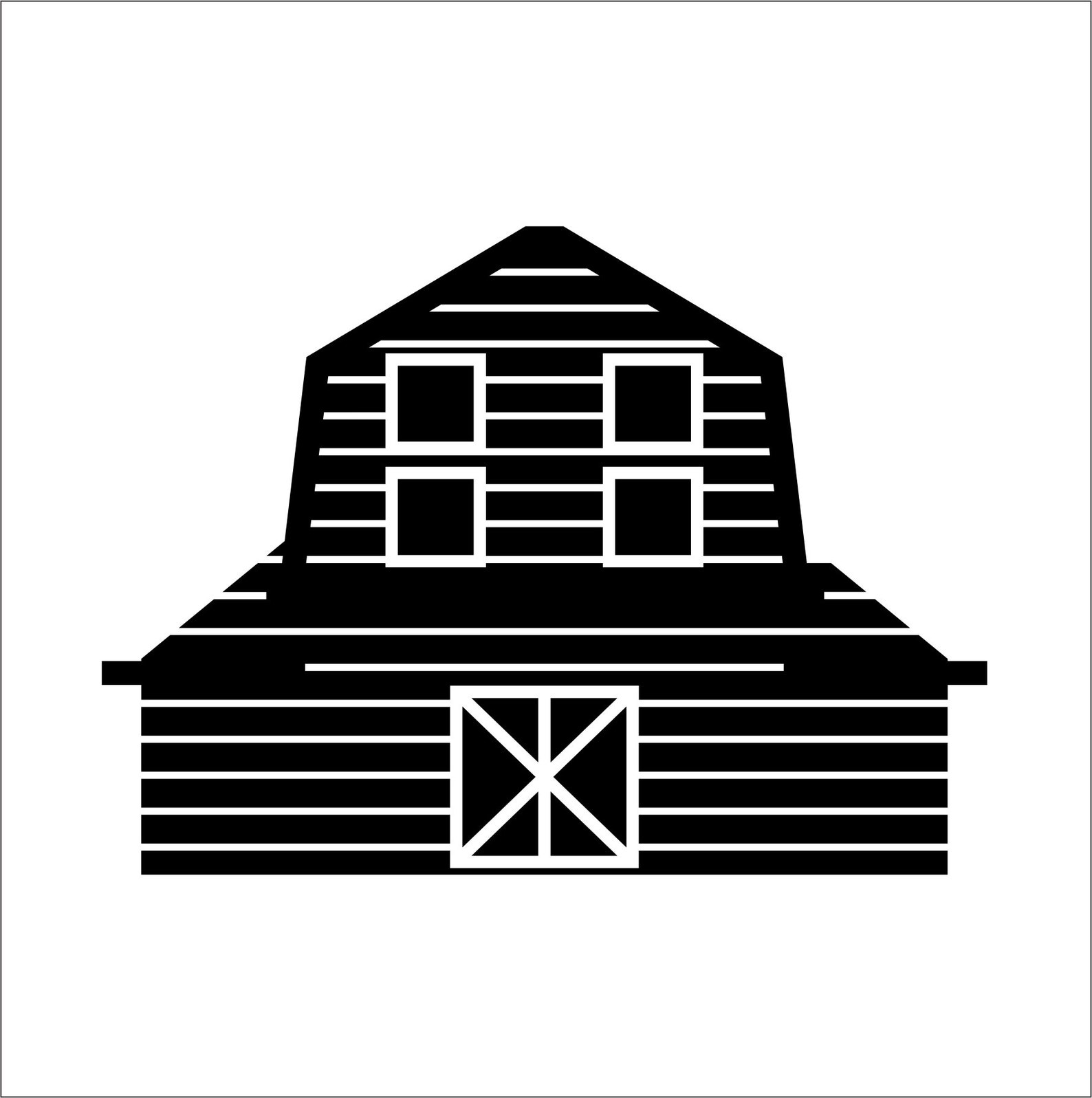 Barn Farm Barnhouse Horses Stable Cottage Ranch SVG * Cut Sign Image ...