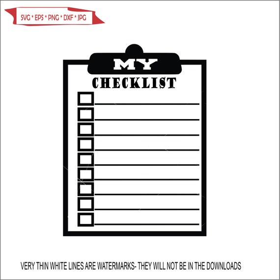 Checklist Clipart