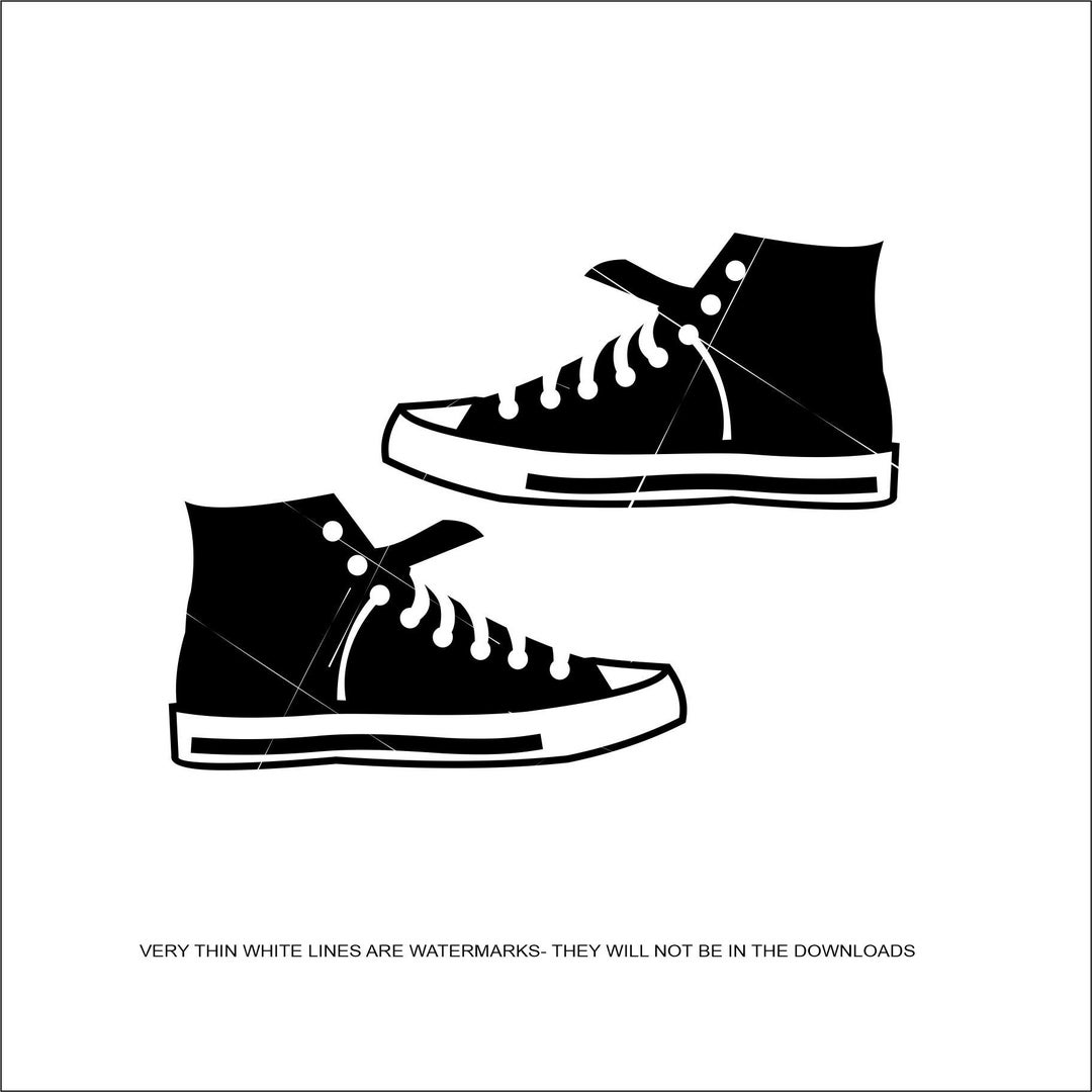 High Top Pair Tennis All Star Shoe Sneakers Running Sport Game Gripping ...