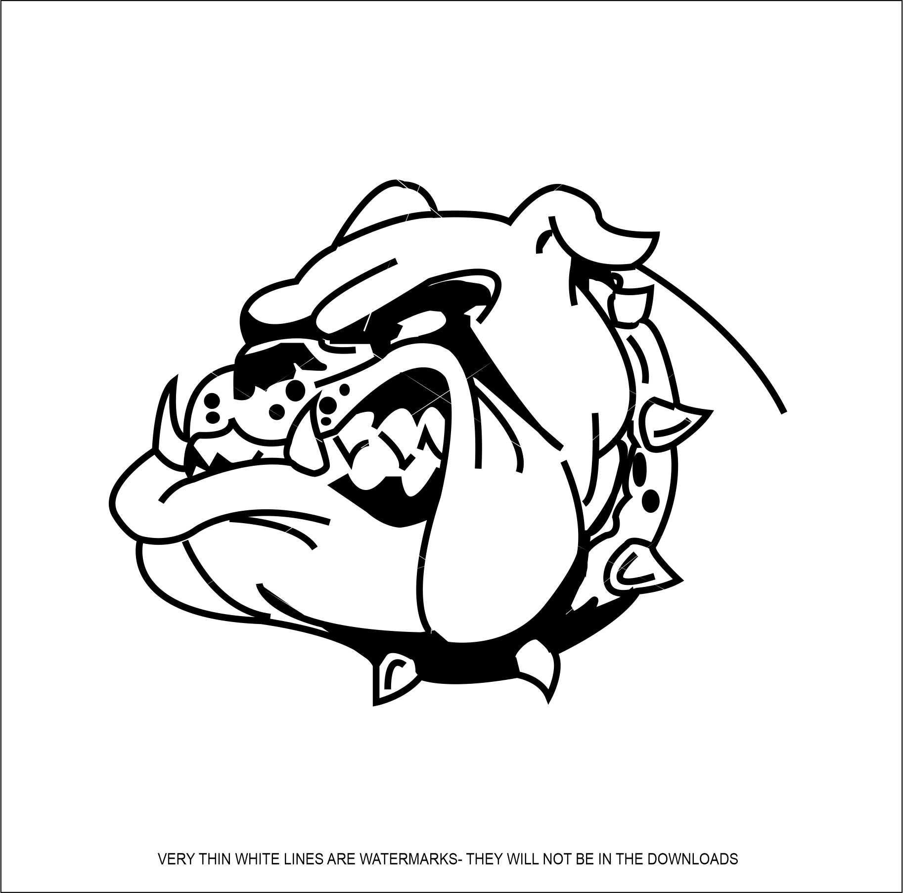 How To Draw A Mean Bulldog Step By Step