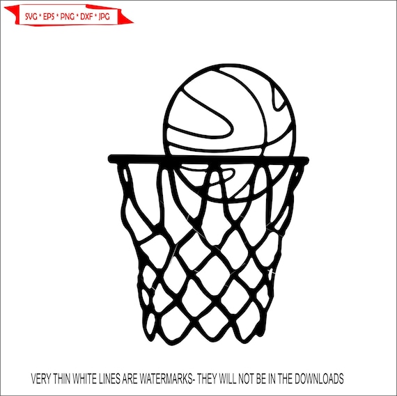 Simple Basketball Hoop Rim Net Ball Sport Team Goal Game | Etsy