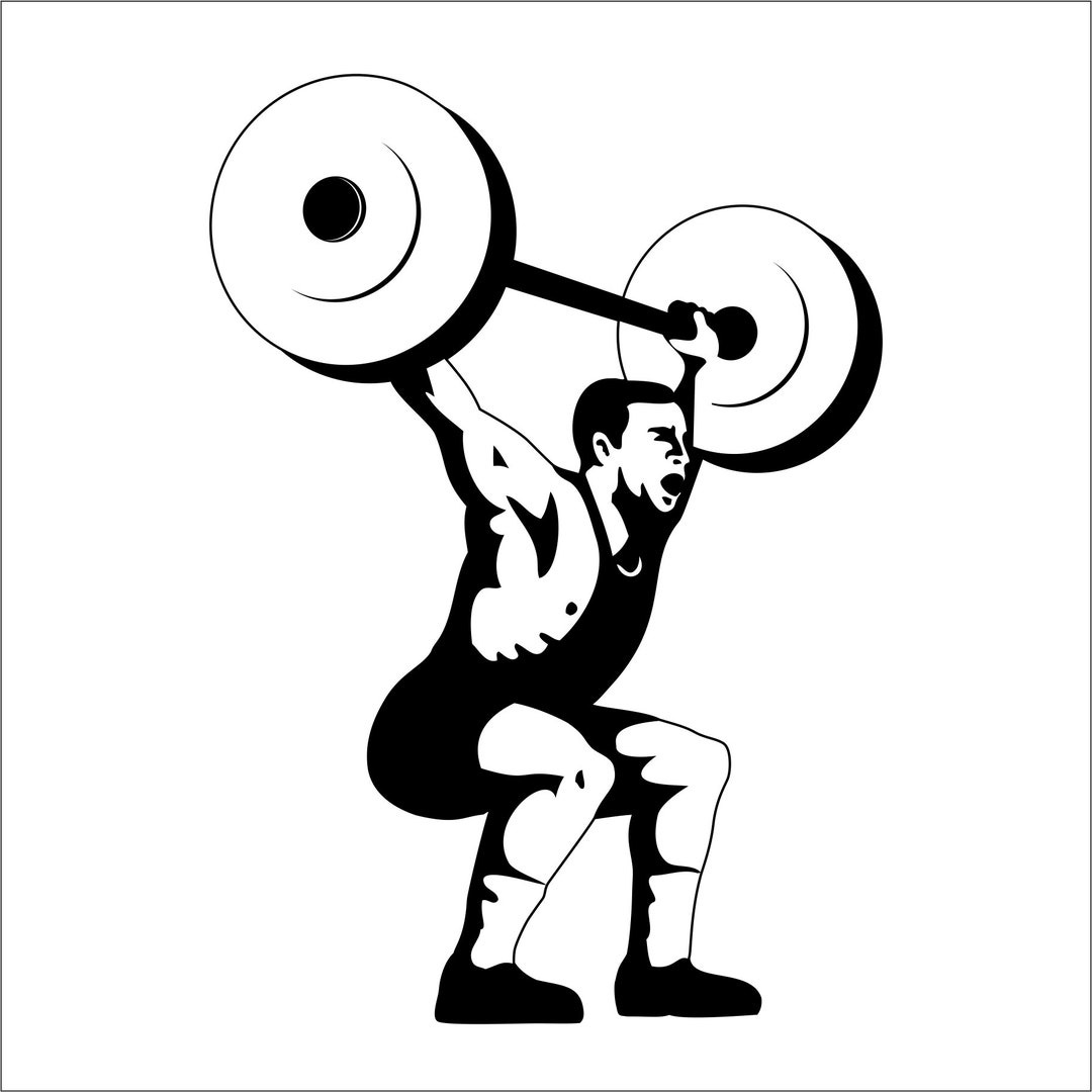 Weightlifting Squat Muscle Power Training Barbell Bodybuilding Laser ...