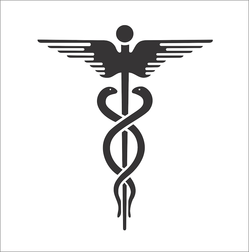 Medical Caduceus Staff 2 Snakes Wrapped Around Doctor Nurse RN LPN ...