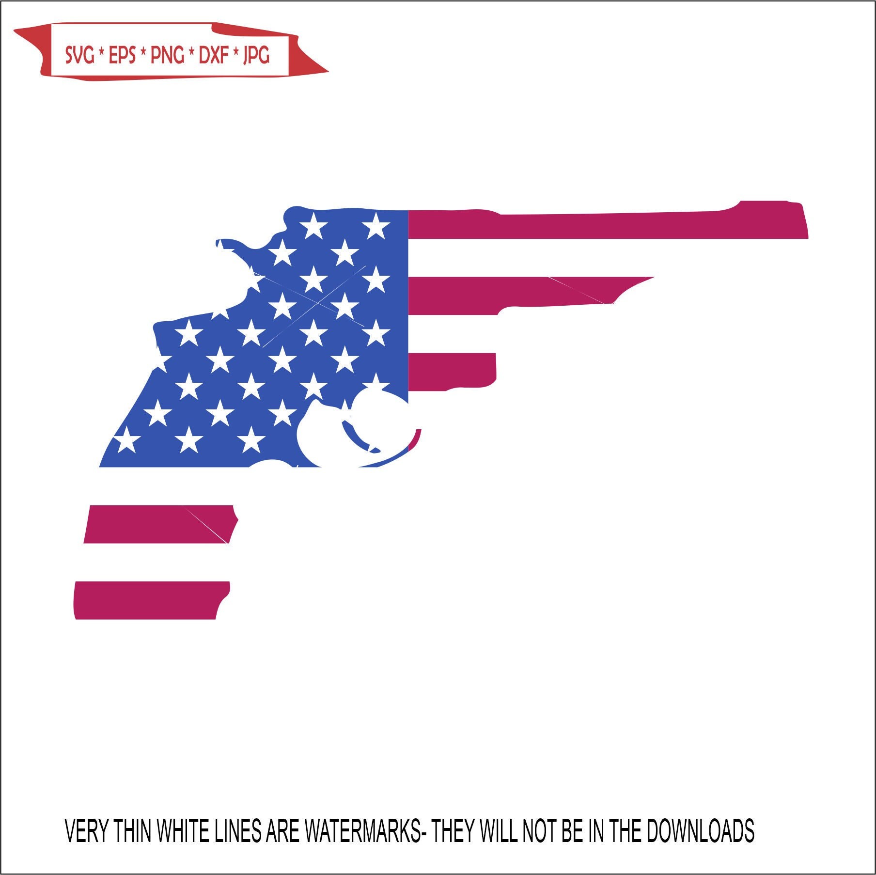 USA Flag Gun Concealed Carry Pistol Compact Weapon Aim Shoot Range ...