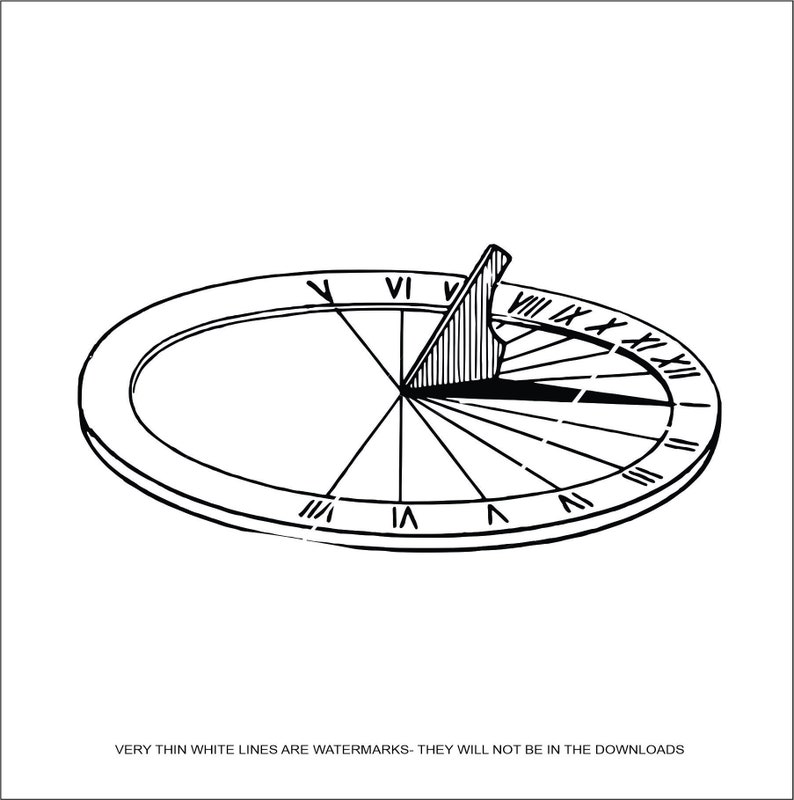 Sundial Time of Day Clock Hour Sun Sunlight Rays Sky Shadow Timekeeping ...