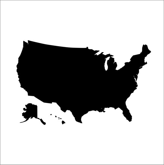 1 Usa Clipart Black And White