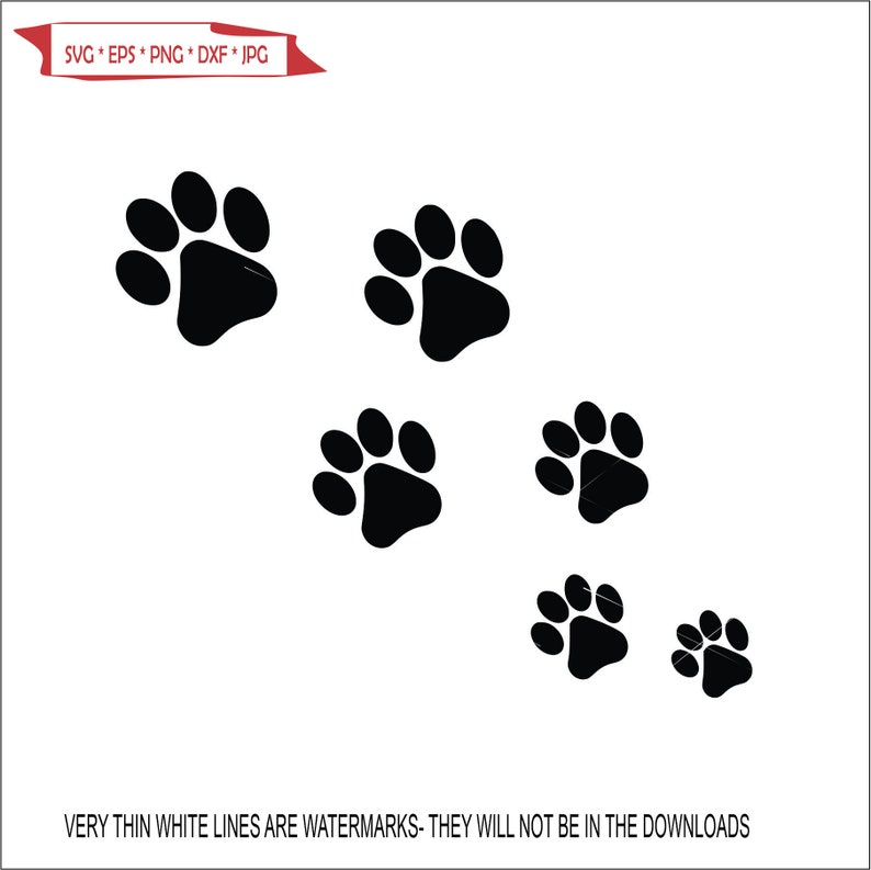 Dog Paw Print Trail Foot Animal Footprint Toe Puppy Foot * Cut Sign ...
