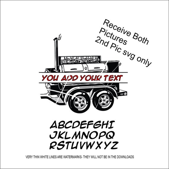 Monogram Smoker BBQ Barbeque Wood Grill Smoke Culinary Cookout - Etsy