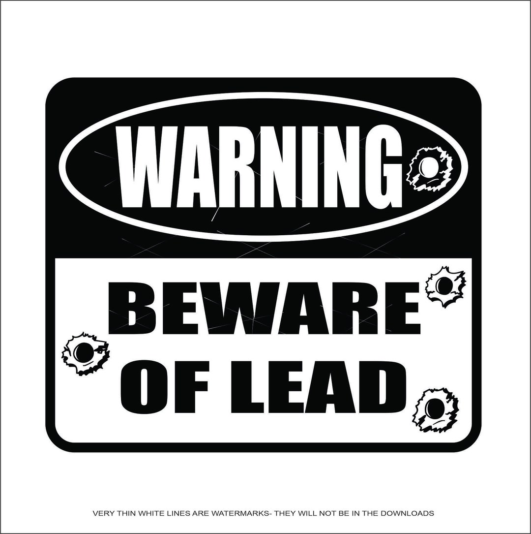 Warning Sign Beware of the Lead Gun Shots Bullet Hole Redneck Parking ...