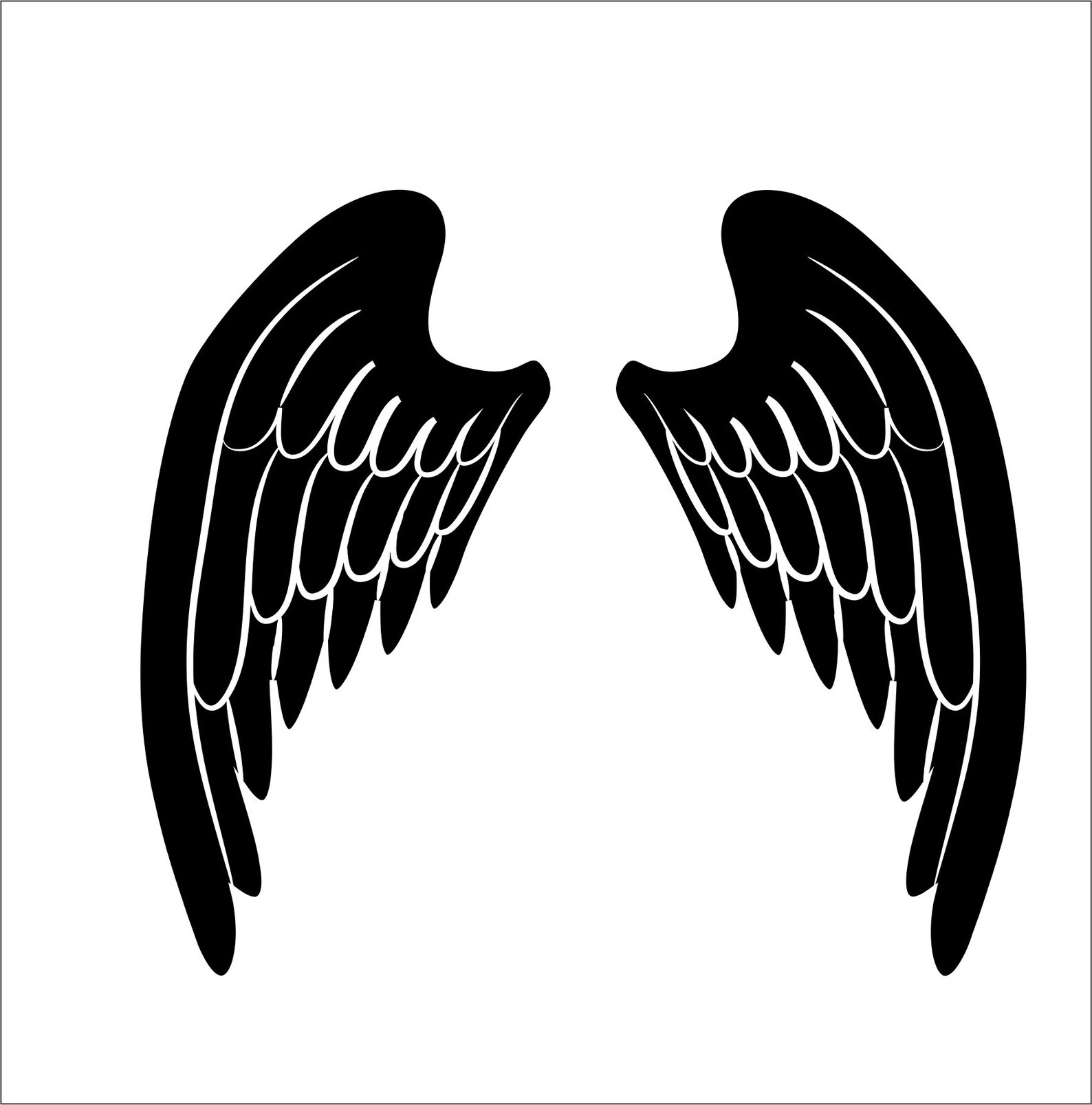 Angel Wings 1 Protection Purity Courage Love Harmony | Etsy