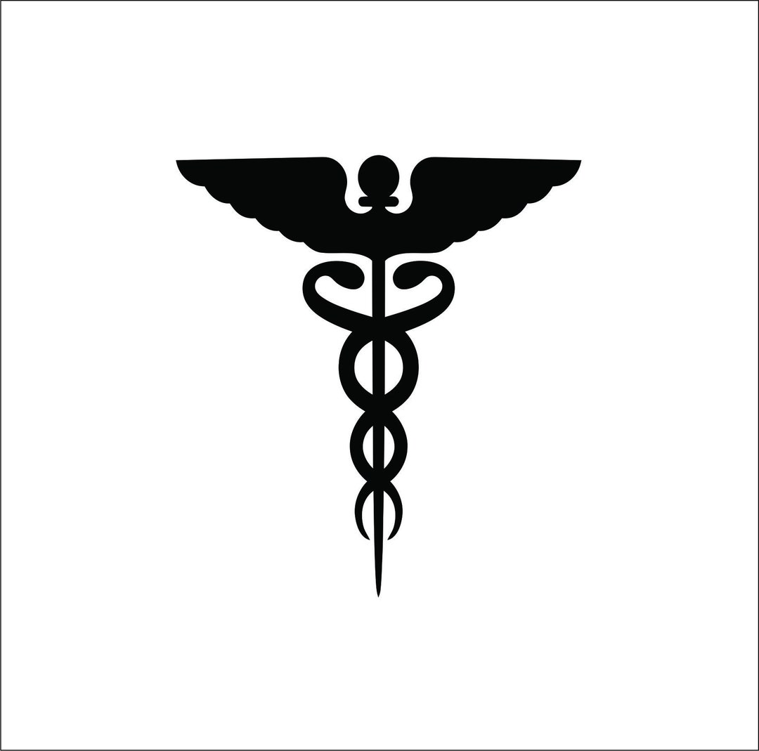 Caduceus Medical Staff 2 Snakes Wrapped Around Doctor Nurse Hermes in ...