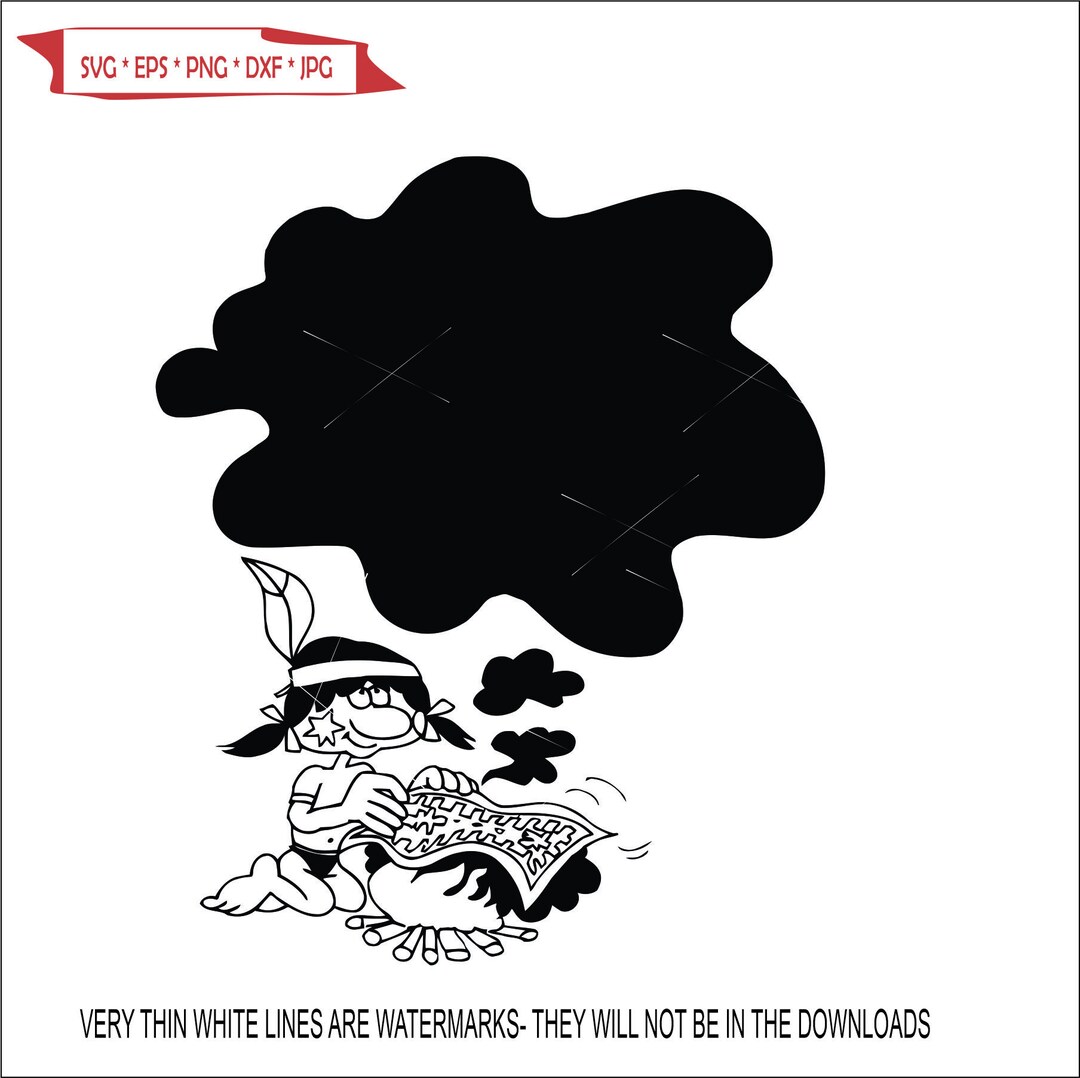 Indian Sending Smoke Signals Message Native American Heartbeat Earth ...