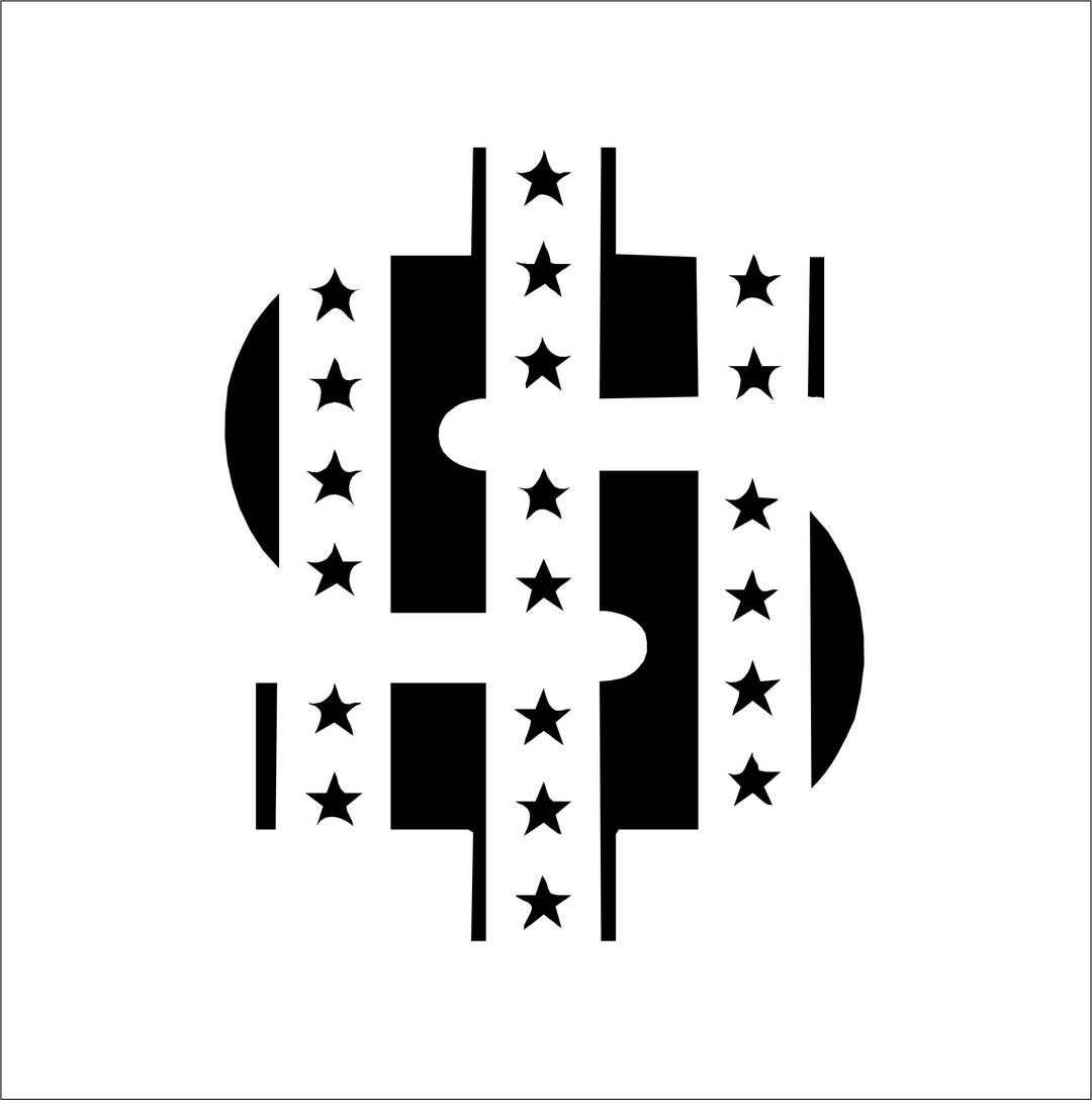 Stars in Dollar Sign Symbol Units Currencies Shopping Money Bank ...