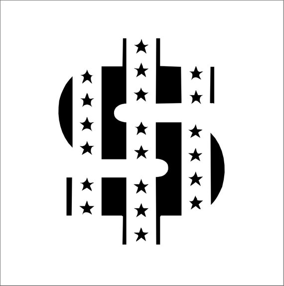 Stars in Dollar Sign Symbol Units Currencies Shopping Money | Etsy