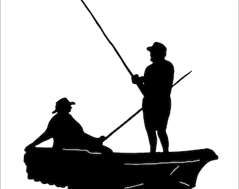 Small Fishing Boat Svg - Etsy