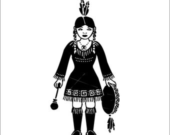 Native American Indian Drum Svg Files - Etsy