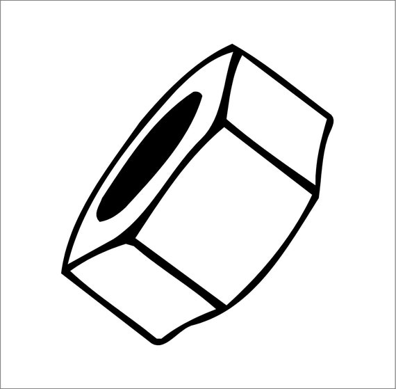 SVG Bolt Nuts Screw Fastener Hardware Building Material | Etsy