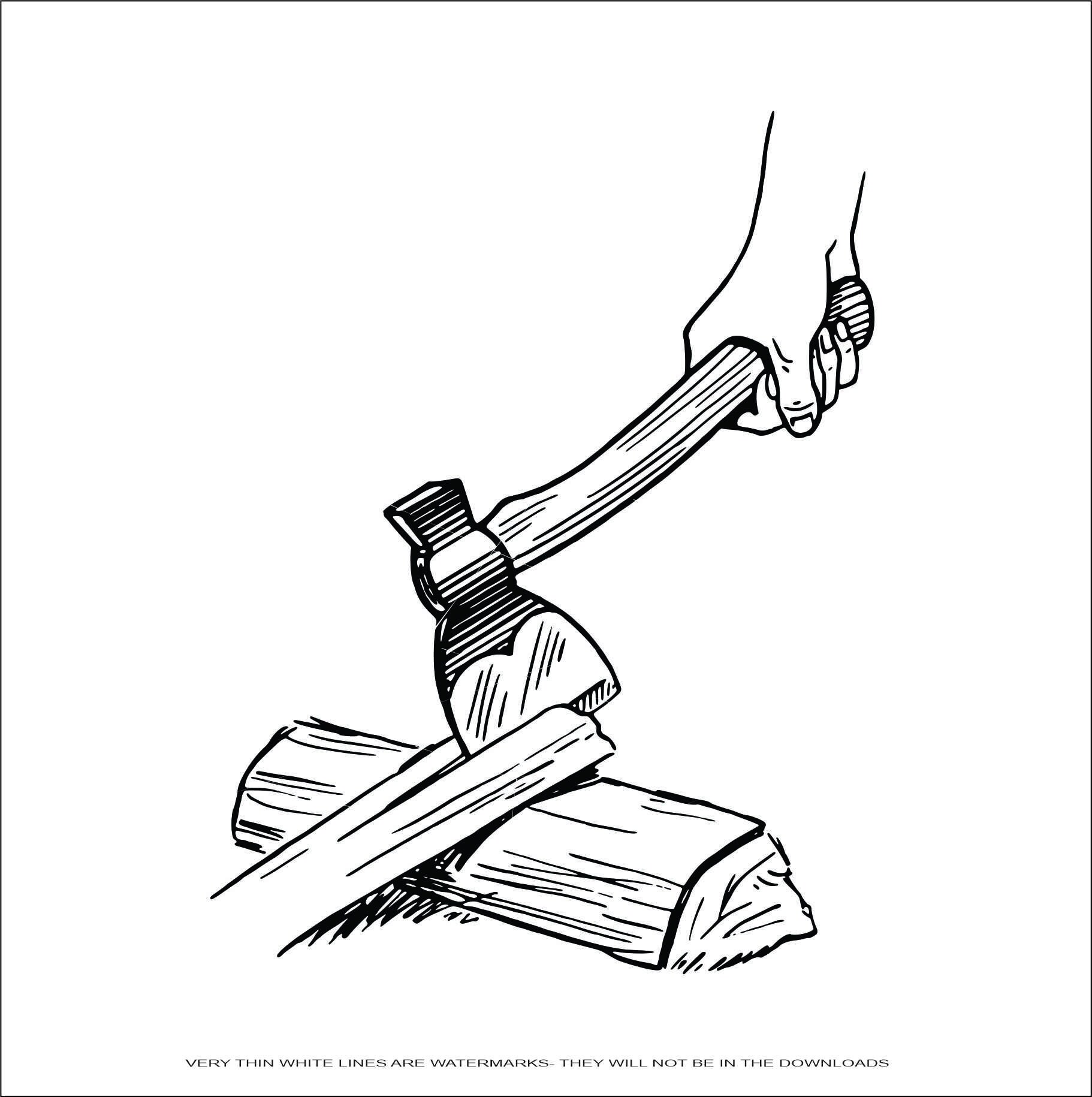 Chopping Wood Clipart