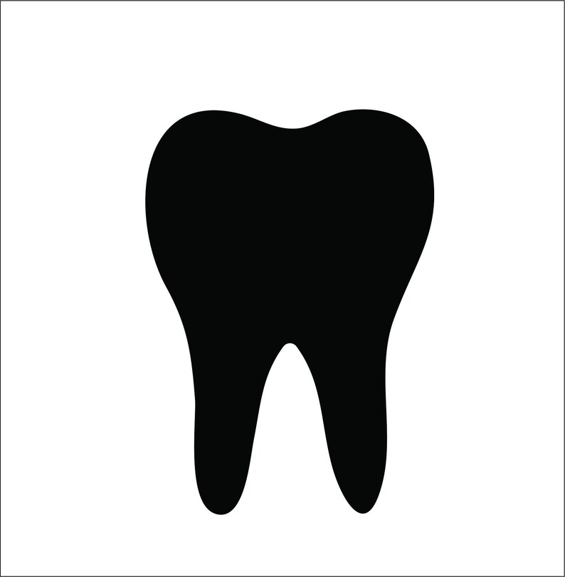 Tooth Basic Tooth Teeth Dentist Clipart Digital Download Eps/dxf/png ...