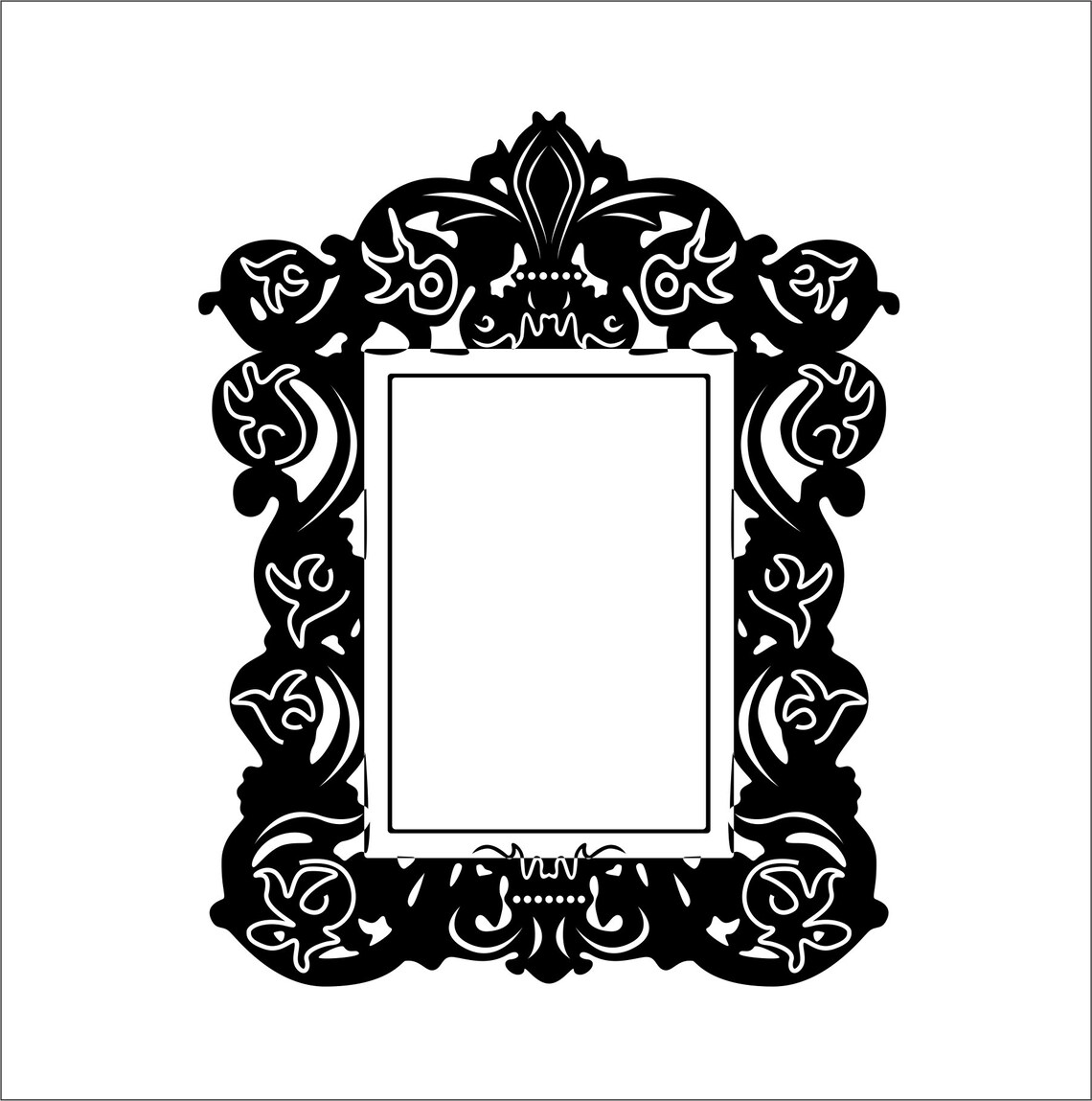 Baroque Frames Victorian Antique Picture Frames Black Inside - Etsy